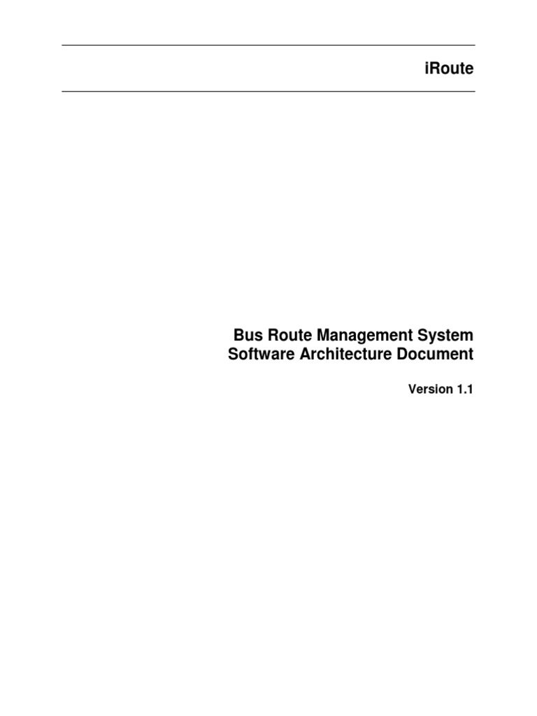 Software Architecture Document | PDF | Application Programming ...