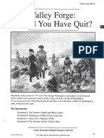 Valley Forge Document Analysis Key | PDF | Valley Forge | Armed Conflict