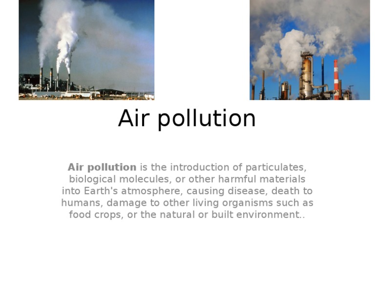 Causes and Effects of Air Pollution | PDF