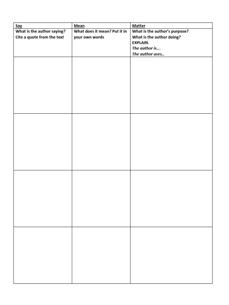 Say Mean Matter | PDF