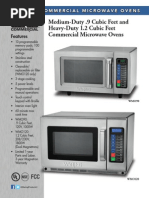 Ficha Tecnica Horno Micrrondas Solwave 180mw1000ss | PDF