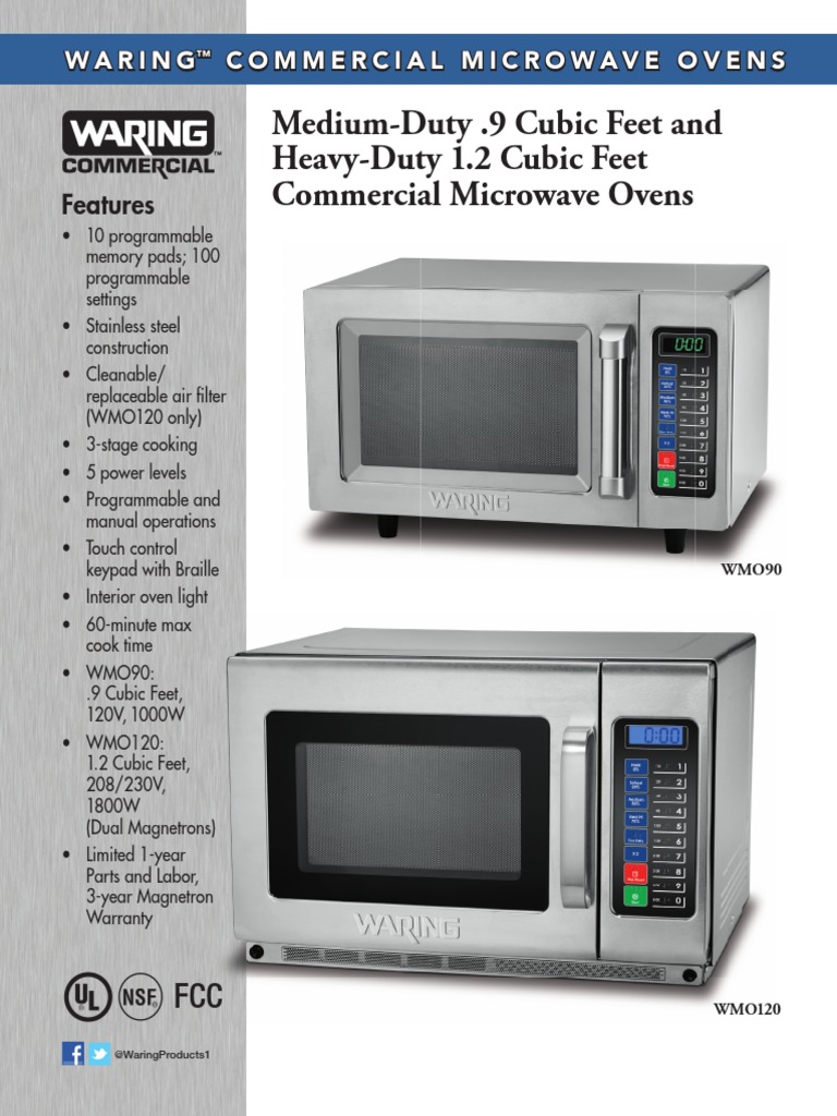 Waring Commercial Microwave Ovens | PDF | Home & Garden | Technology ...