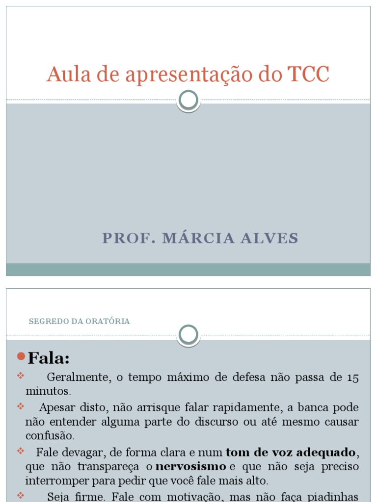 Modelo Slide TCC | Download grátis PDF | Metodologia | Palestra