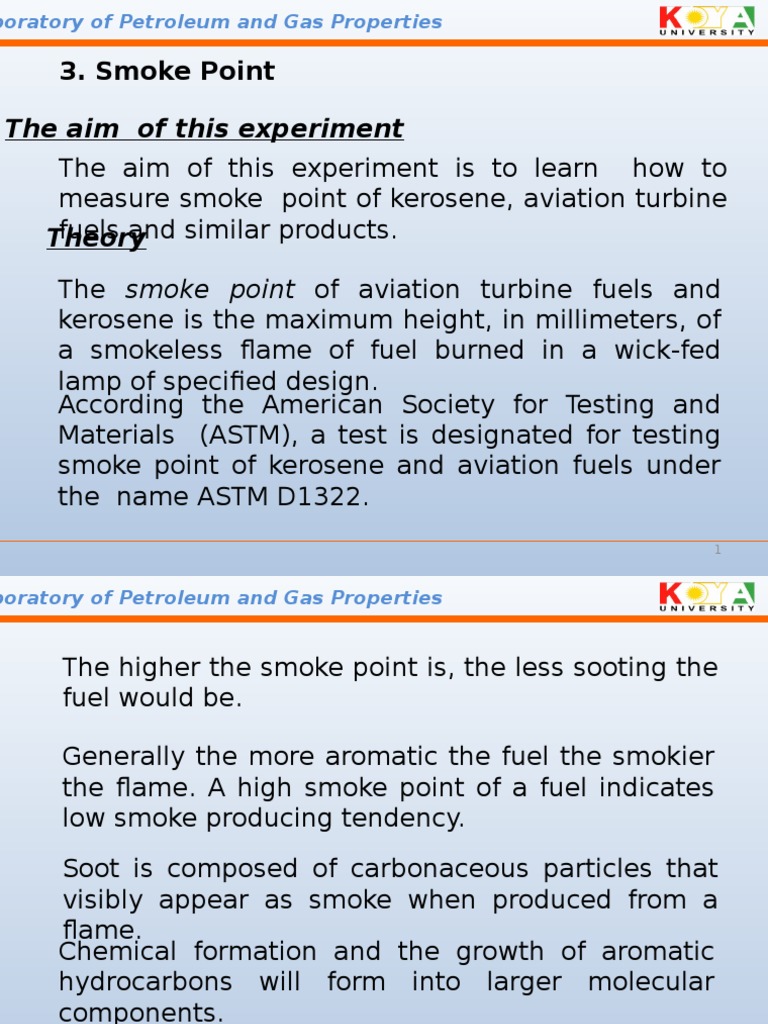 Smoke Point | PDF | Smoke | Kerosene