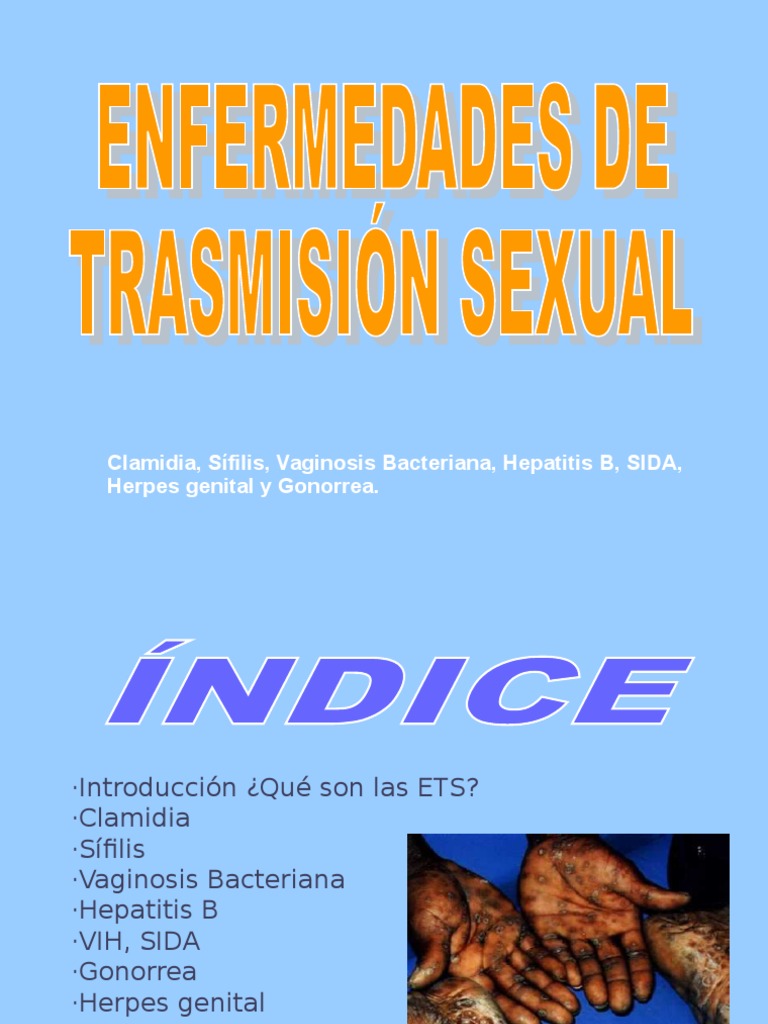 Powerpoint ETS | PDF | Infección transmitida sexualmente | VIH / SIDA