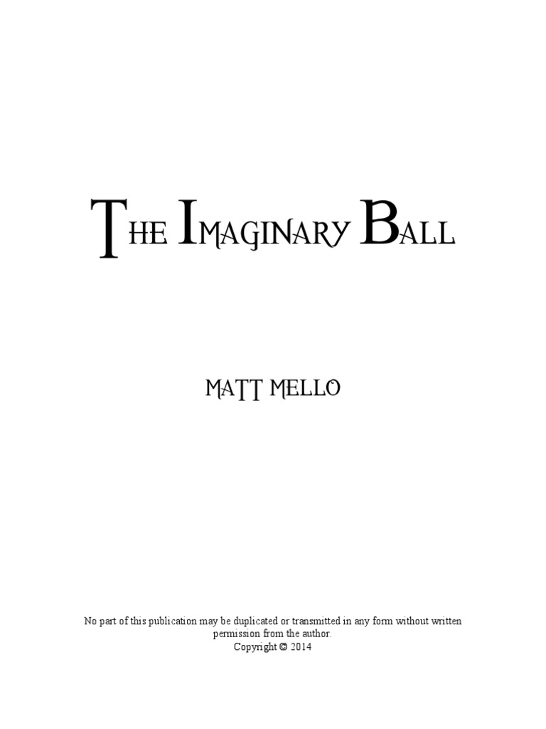 Imaginary Ball | PDF