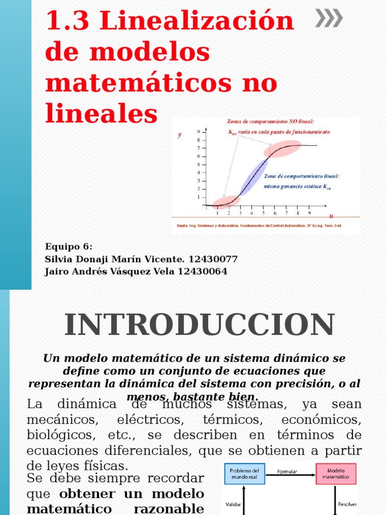 Linealizacion | Linealidad | Sistema de ecuaciones lineales