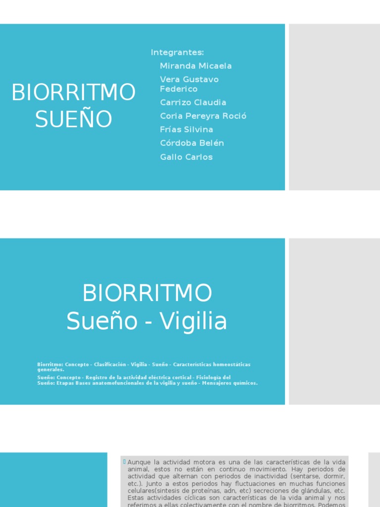 BIORRITMO | PDF | Movimiento rápido del ojo Sueño | Dormir