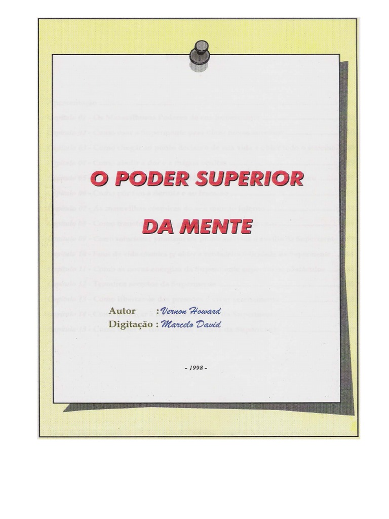 O Poder Superior Da Mente