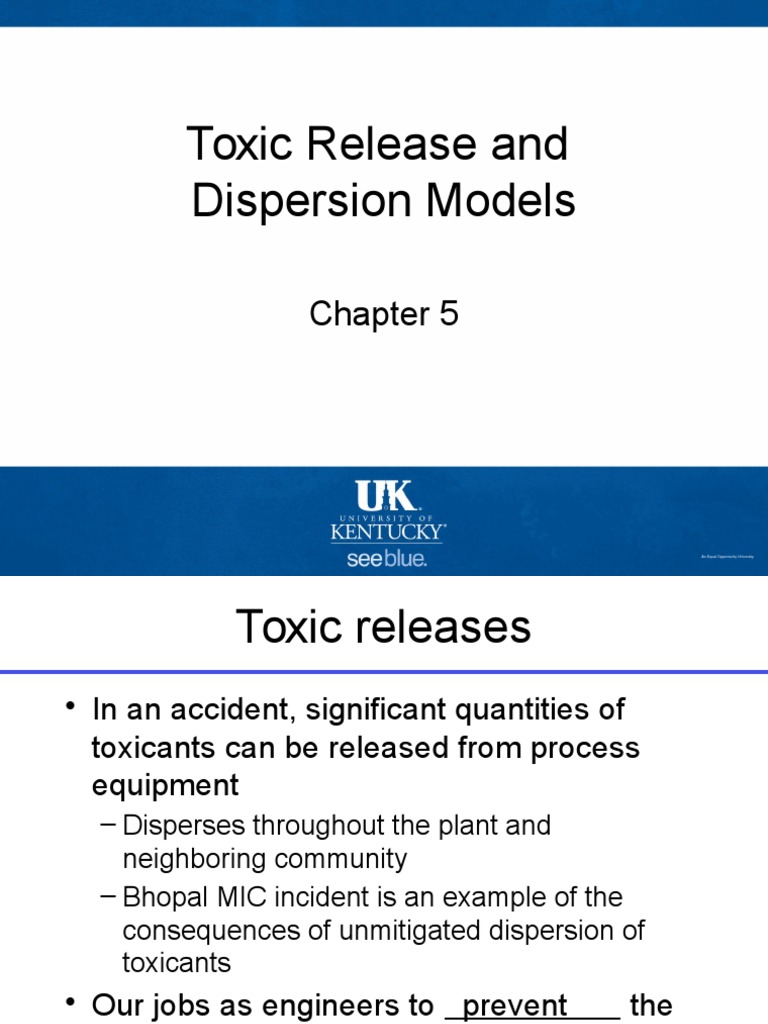 Toxic Release and Dispersion Models: An Equal Opportunity University ...