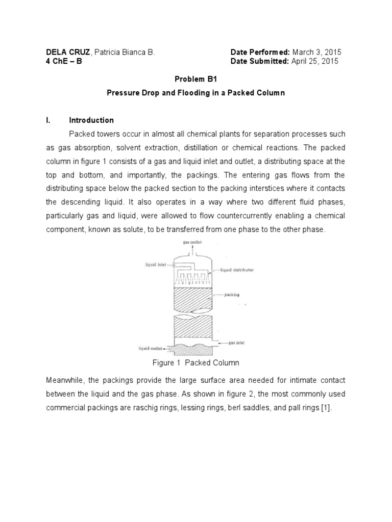 Pressure Drop Characterization and Flooding Behavior Analysis in a ...