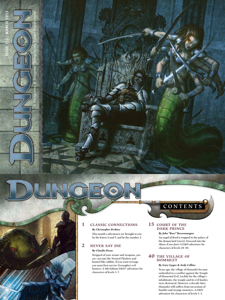 Dungeon 212 | PDF | Dungeons & Dragons | Leisure