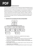 Organizational Structure of Housekeeping Department | PDF ...