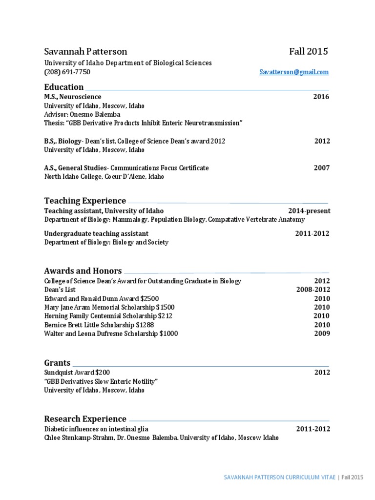 CV 2015 | PDF | Self-Improvement | Wellness