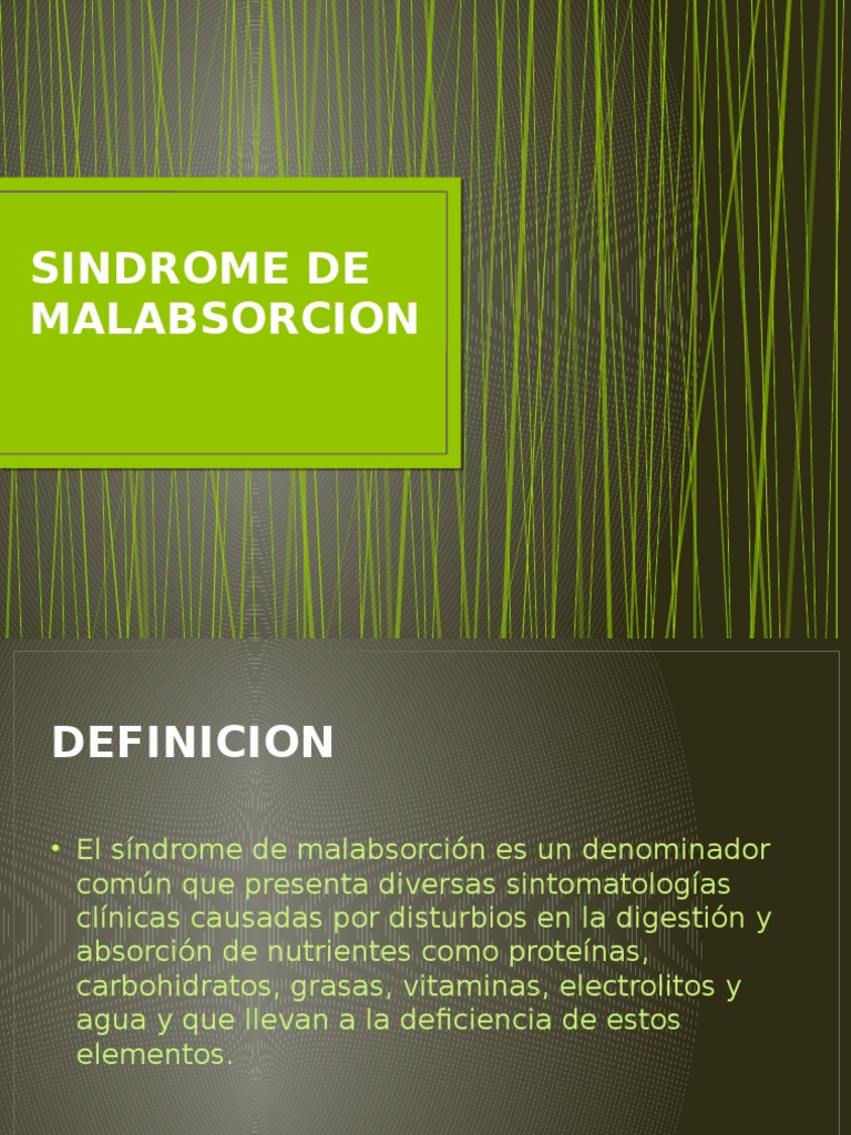 Sindrome de Malabsorcion | PDF | Diarrea | Digestión