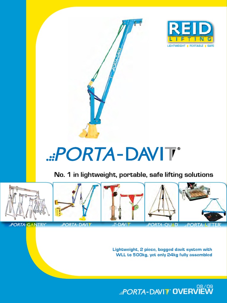 Porta Davit 500 Product Brochure | PDF | Aluminium | Science