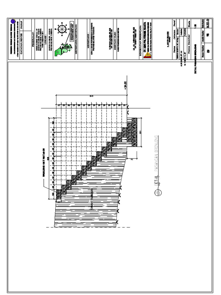 Detail Pasangan Bronjong | PDF