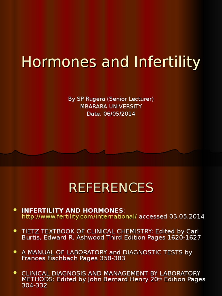 Lecture 20 Hormones and Infertility Lecture | PDF | Menstrual Cycle ...