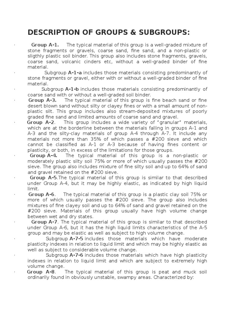 Soil Groups and Subgroups Overview | PDF | Sand | Silt
