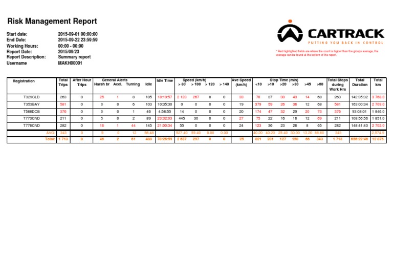 Risk Management Report | PDF | Business