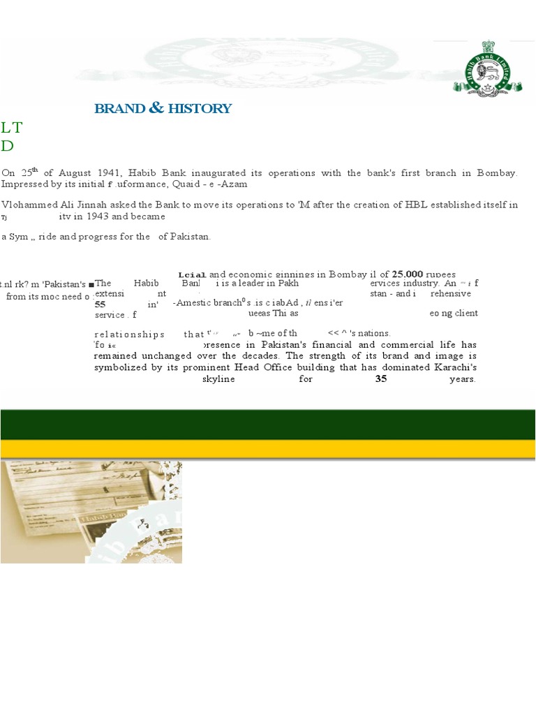 HBL | Letter Of Credit | Cheque