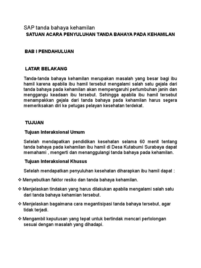 Contoh SAP | PDF
