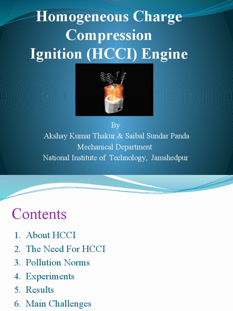 Homogeneous Charge Compression Ignition | PDF | Combustion | Diesel Engine