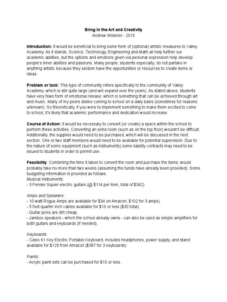Passionprojectproposal | PDF | Cognition | Entertainment (General)