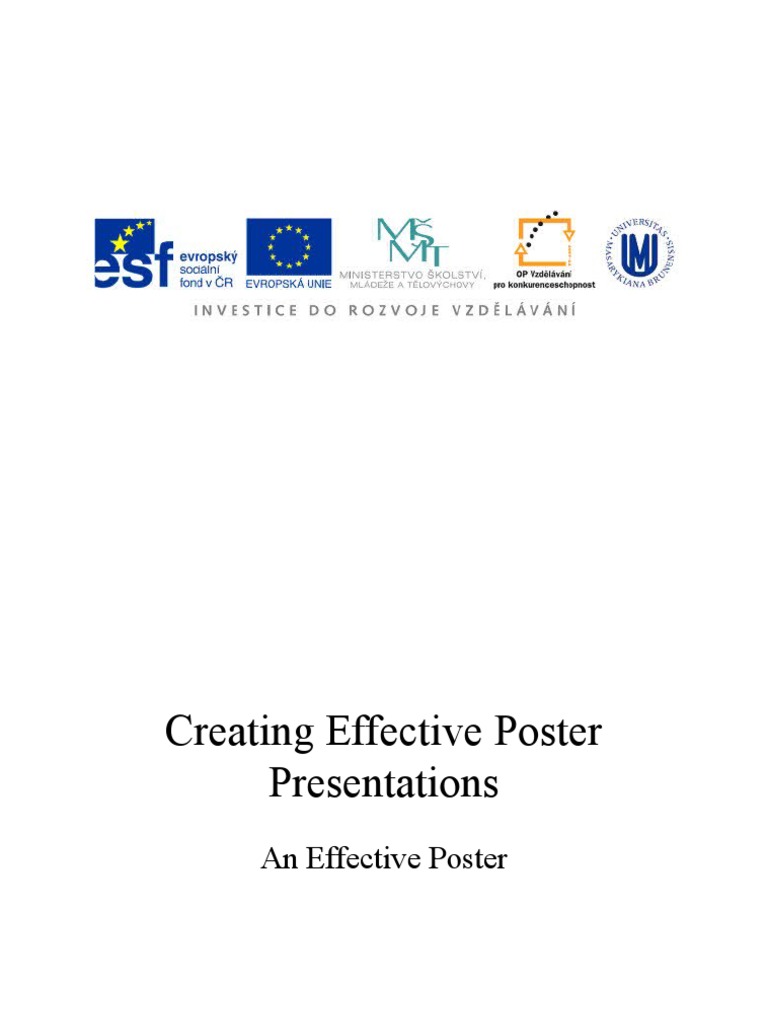 Effective Poster Presentations | PDF | Graphics | Infographics