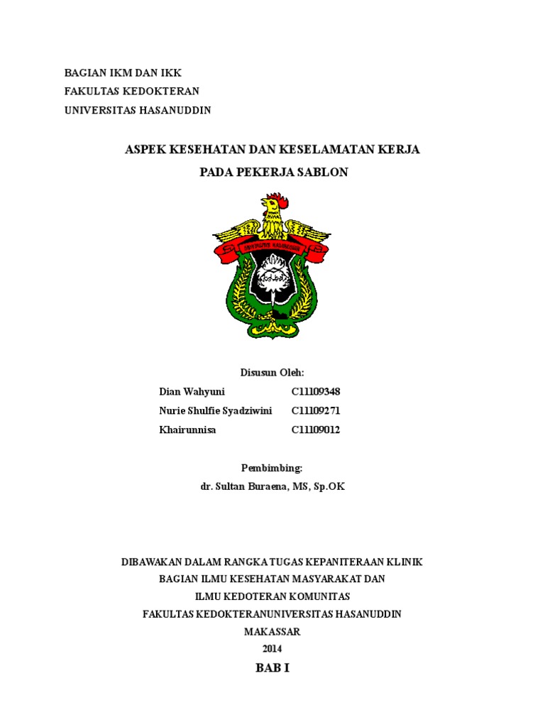 Proposal Sablon k3 | PDF