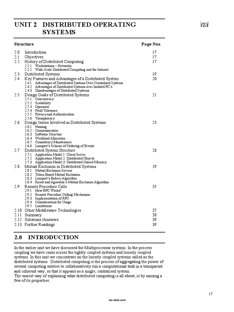 Distributed Operating System | PDF | Distributed Computing | Operating System