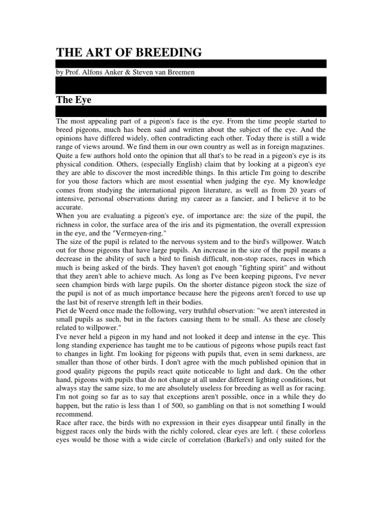 Art of Breeding | PDF | Eye | Color