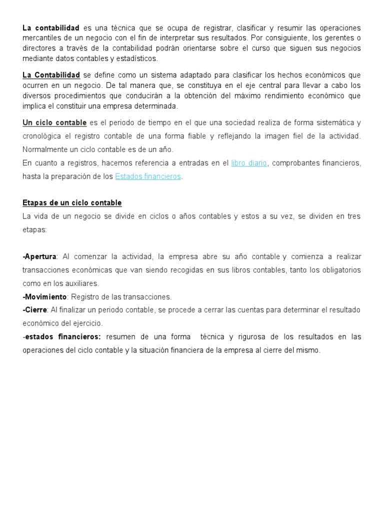 Aspectos Contables | PDF | Contabilidad | Estado financiero
