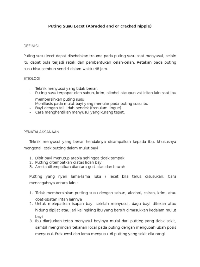 Puting Susu Lecet | PDF | Pengembangan Diri | Kesehatan Holistik