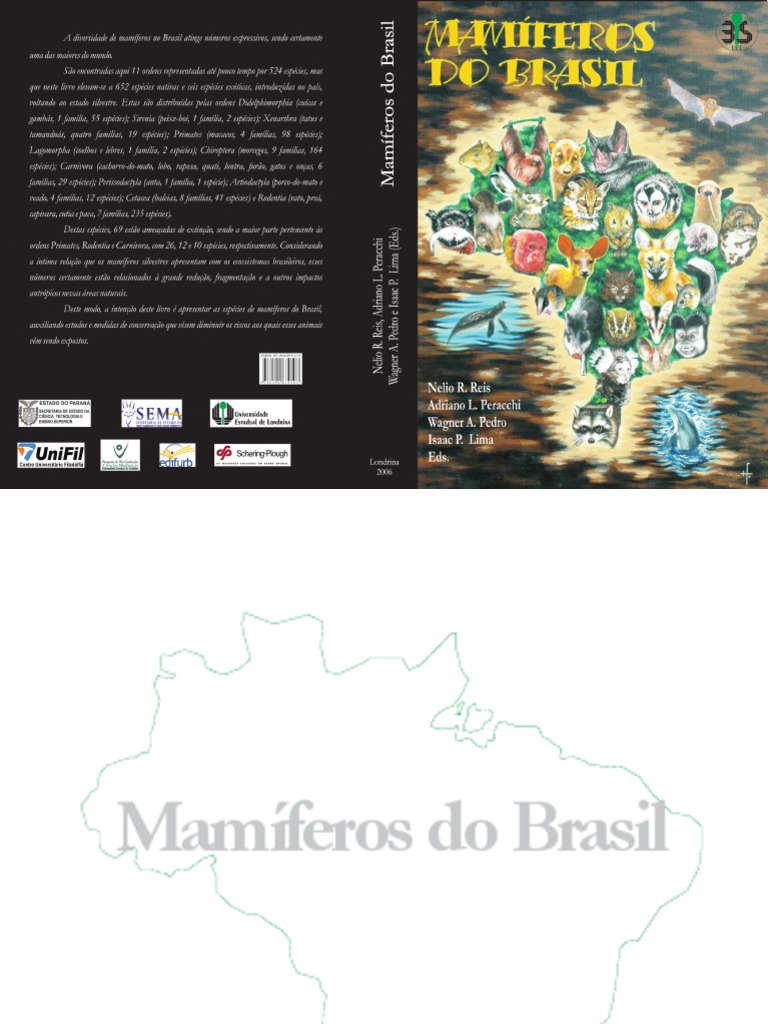 Livro Completo Mamiferos Do Brasil | PDF | Mamíferos | Crânio