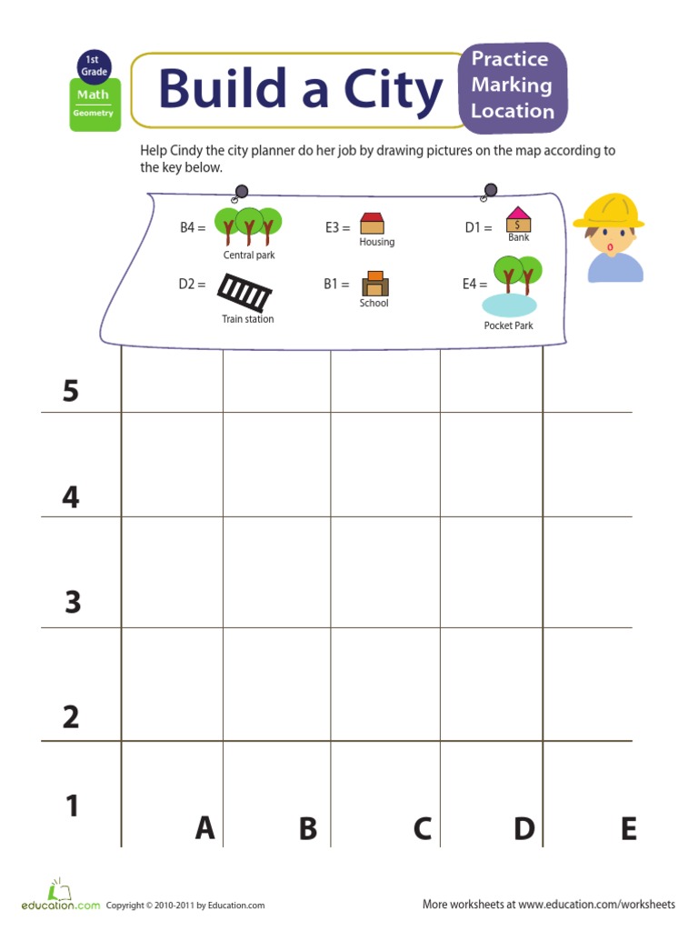 Build A City: Practice Marking Location | PDF | Art