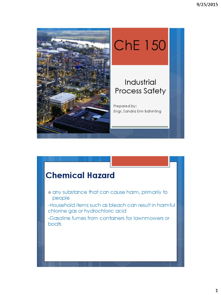Chemical Hazard: Industrial Process Safety | PDF | Smoke | Particulates