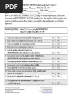 Revised Life Stressor Checklist | PDF | Fear | Psychological Trauma