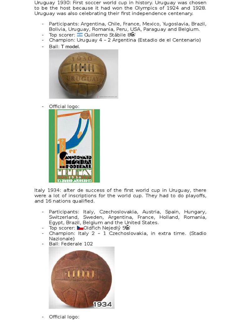 World Cup History | PDF | Fifa World Cup | Germany National Football Team