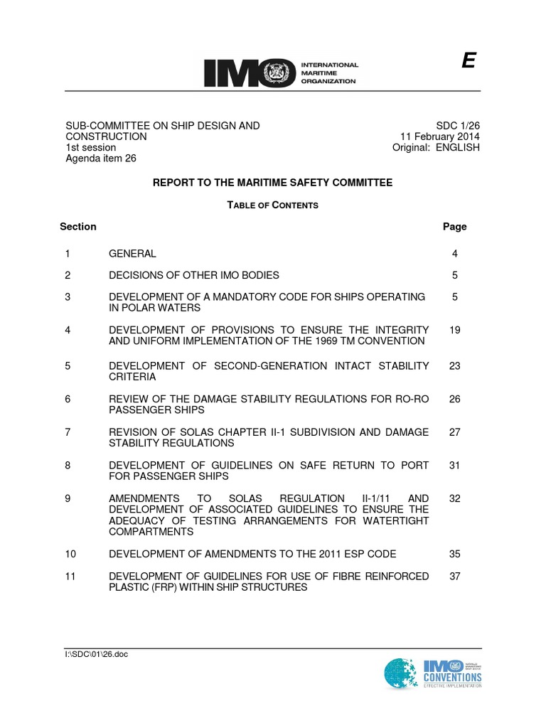 IMO | Water Transport | Shipping