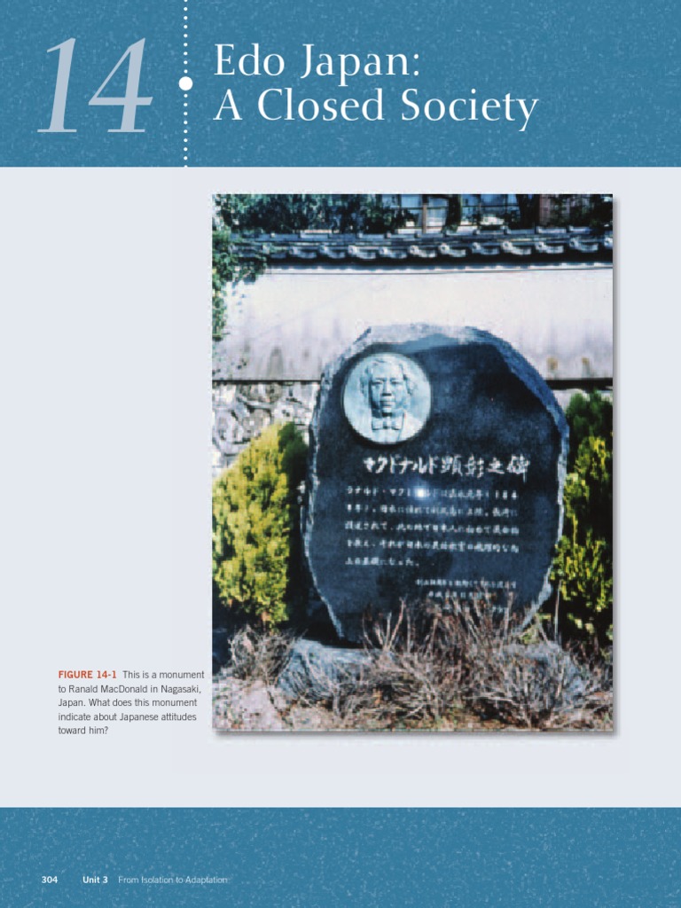 14 Edo Japan - A Closed Society | PDF | Japan | Empire Of Japan