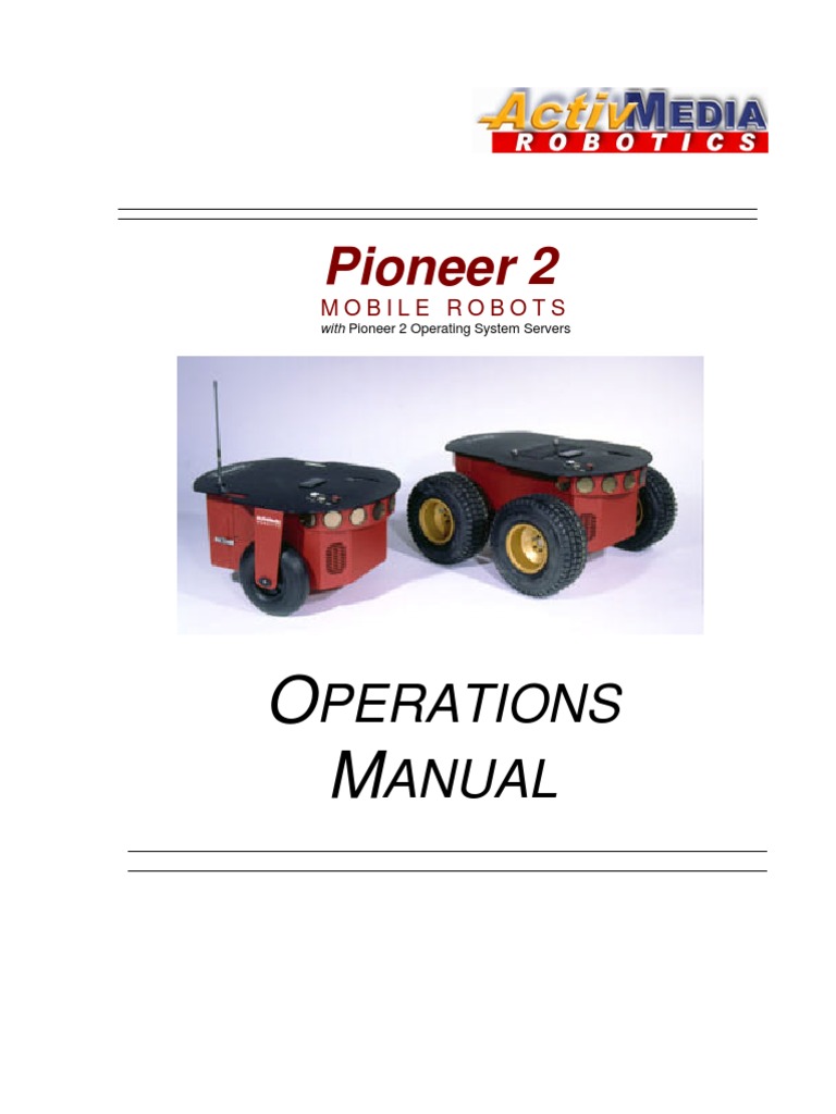 Robot Manual | PDF | Sonar | Operating System