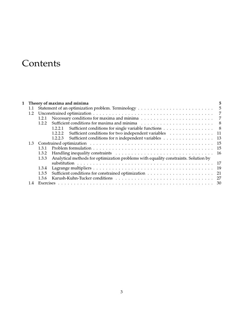 1 - Theory of Maxima and Minima | PDF | Maxima And Minima | Mathematical Optimization