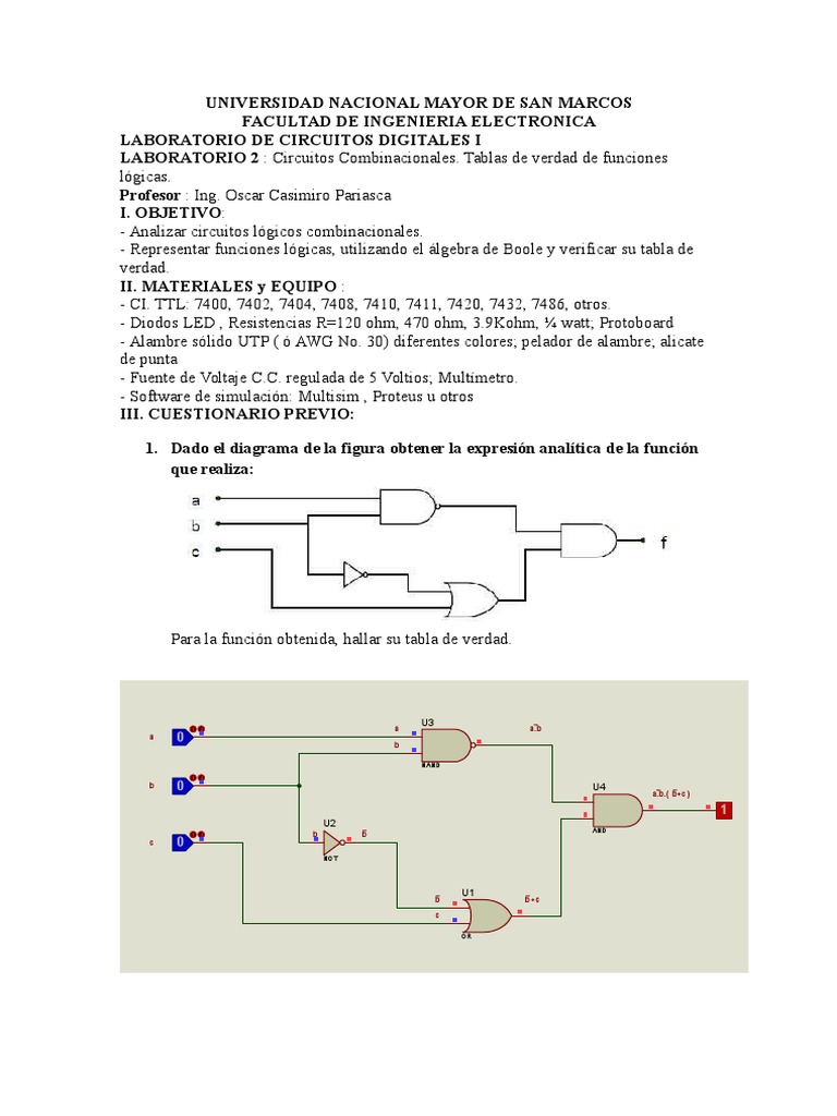 Circuitos Combinacionales | PDF | Puerta lógica | Circuitos electrónicos