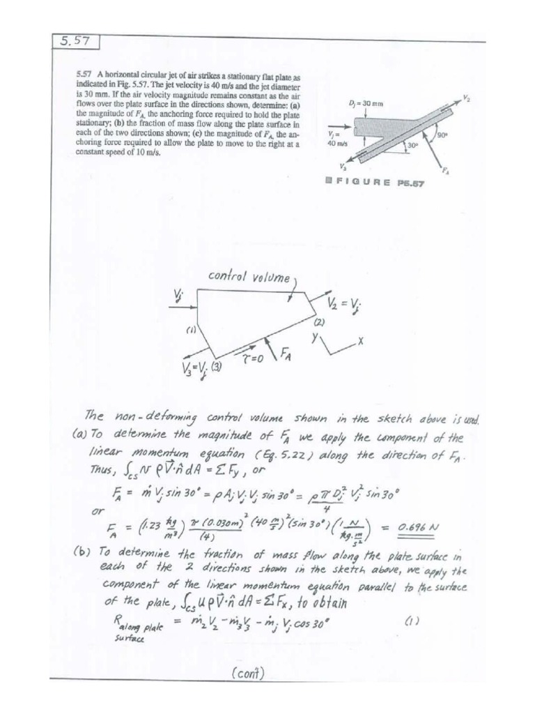 Question 2 Fluid Mechanics - CH 6 | PDF