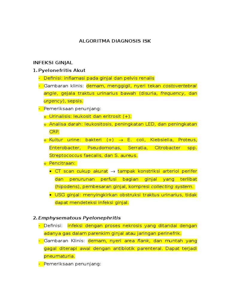RIF - Algoritma Diagnosis ISK | PDF