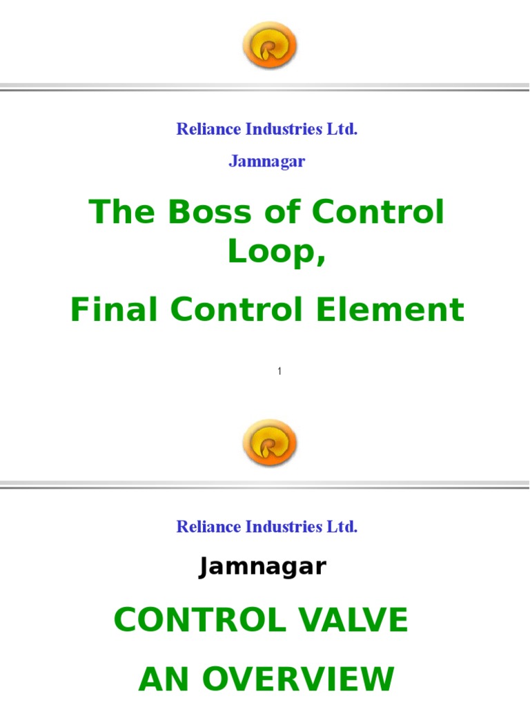Control Valve Presentation | PDF | Noise | Valve