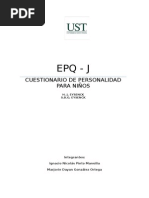 EPQ-J Cuadernillo | PDF