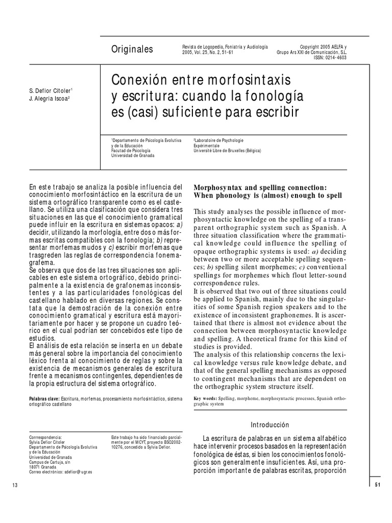 morfosintaxis_lectura | Morfología (Lingüística) | Palabra