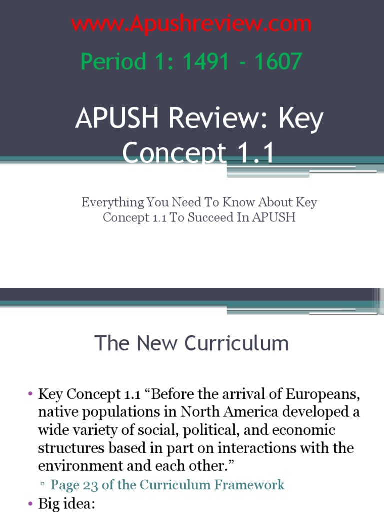 APUSH Review Key Concept 1.1 | PDF | Maize | Agriculture